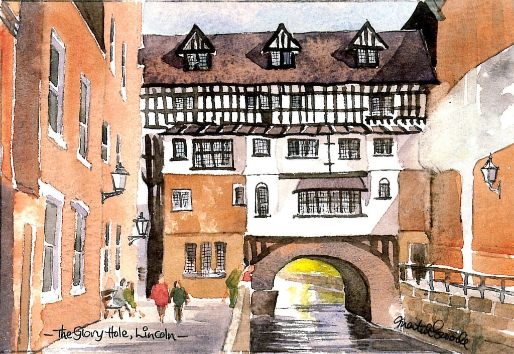 Glory Hole, Lincoln 1107 - Martin Goode Watercolours