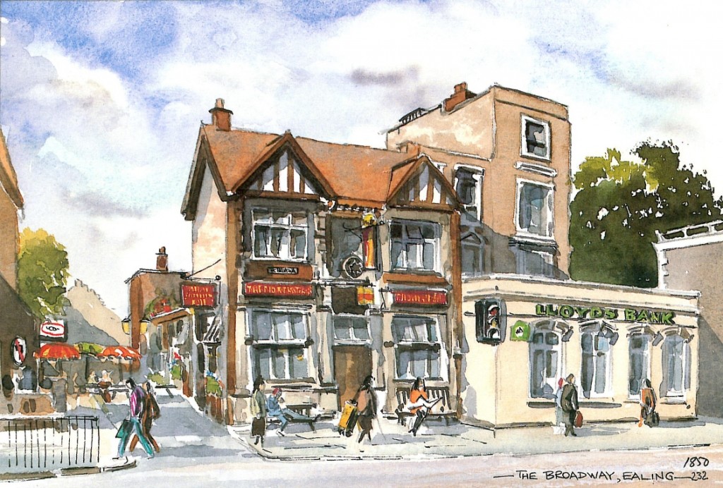 The Broadway, Ealing 0232 - Martin Goode Watercolours